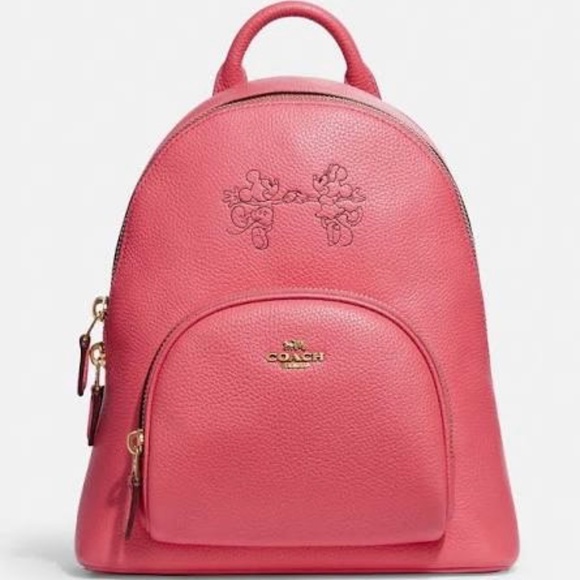 Coach | Bags | Nwt Coach X Disney Carrie Backpack 23 With Mickey Mouse ...